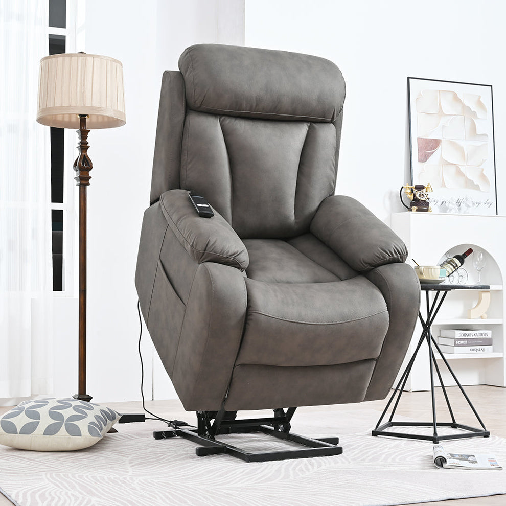 Electric Power Lift Recliner Chair for Elderly, Fabric Recliner Chair